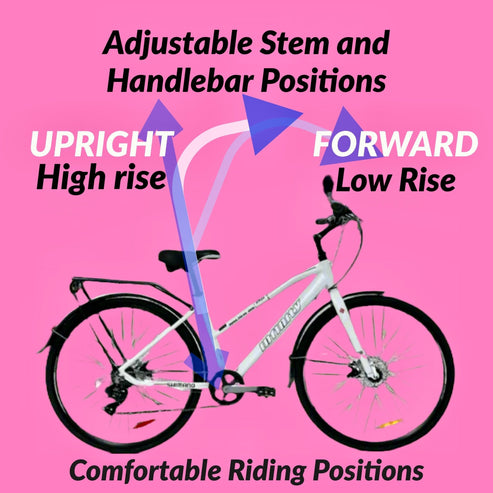 2025 Infinity LADIES Step Thru BOSS.three 7-Speed Dual Disc 700c Comfo ...