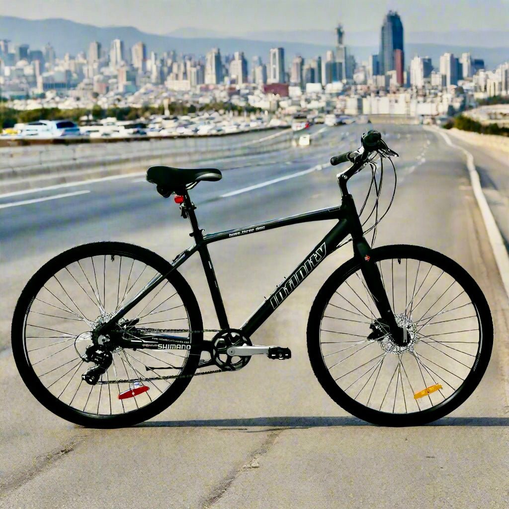 2025 Infinity Step Over Unisex BOSS.three City Hybrid 700c 7-Speed Dua – Infinity Cycling ...