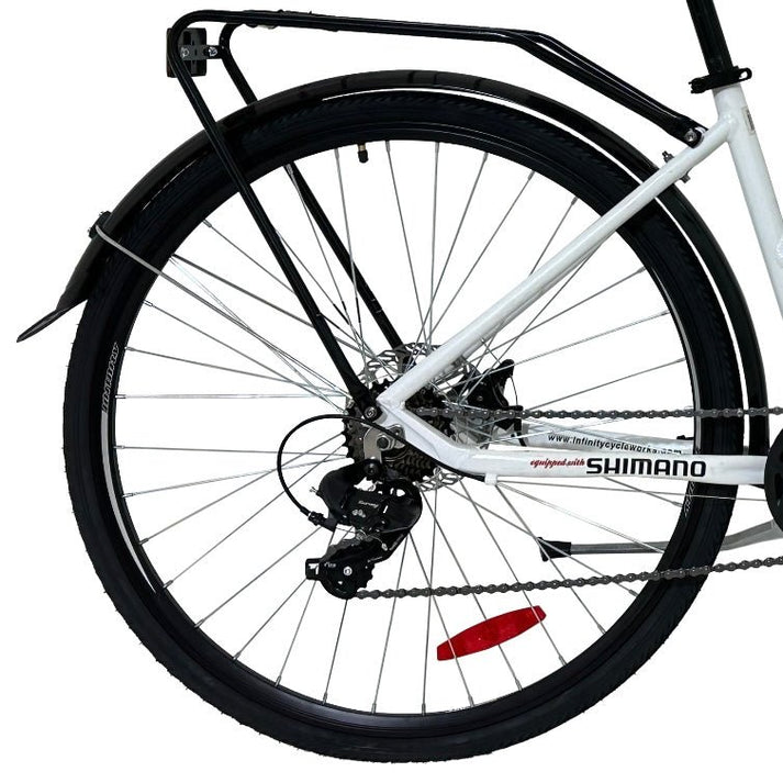 2025 Infinity LADIES Step Thru BOSS.three 7-Speed Dual Disc 700c Comfo ...