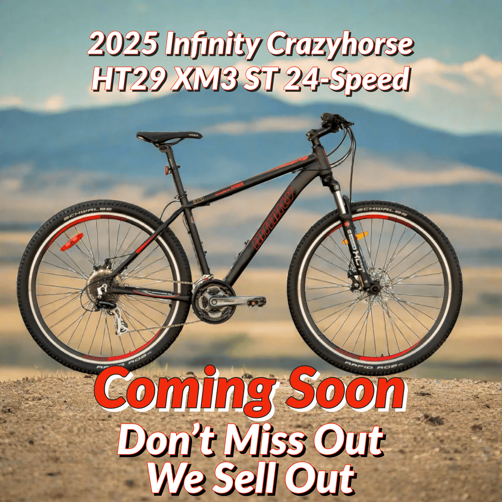 2025 Infinity Crazyhorse HT29 XM5 ST SHIMANO Acera 24-Speed with SUNTO ...