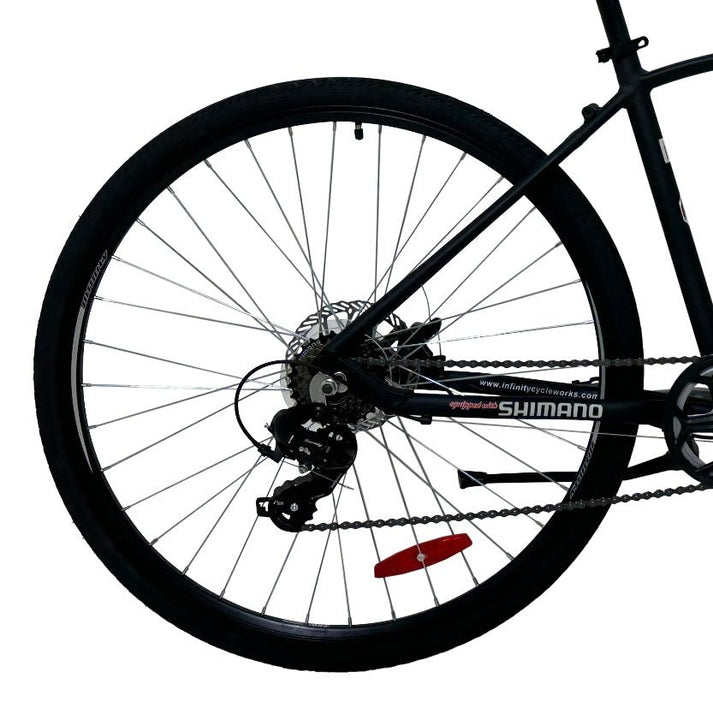 2025 Infinity Step Over Unisex BOSS.three City Hybrid 700c 7-Speed Dua ...