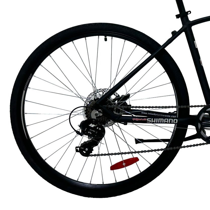 2025 Infinity Step Over Unisex BOSS.three City Hybrid 700c 7-Speed Dua ...